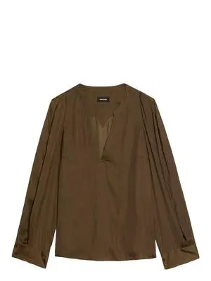 Zadig&Voltaire Torny Satin Tunic - Moss