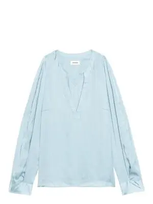 Zadig&Voltaire Torny Satin Tunic - Sky