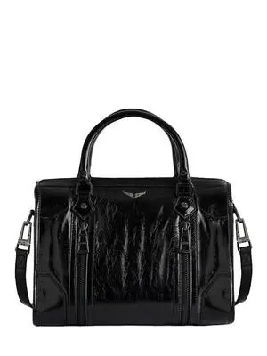 Zadig&Voltaire Sunny Medium #2 Vintage Patent - Black