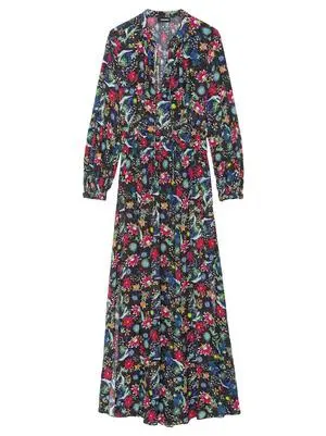 Zadig&Voltaire Printed Maxi Dress - Encre