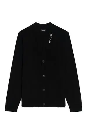 Zadig&Voltaire Remi Merino Wool Cardigan - Black