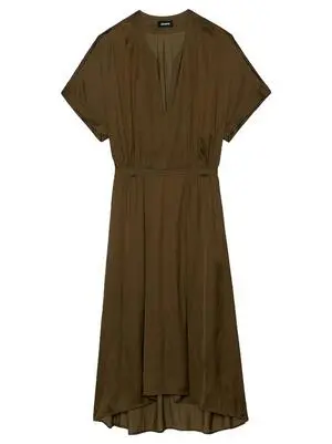 Zadig&Voltaire Riaz Mid-length Dress - Moss