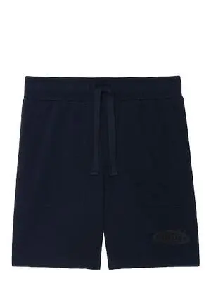 Zadig&Voltaire Cotton Fleece Shorts - Encre