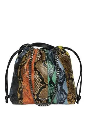 Zadig&Voltaire Rock Today Wild Patchwork Clutch - Flame