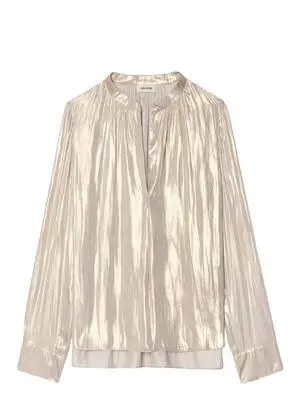 Zadig&Voltaire Tink Satin Blouse - Gold
