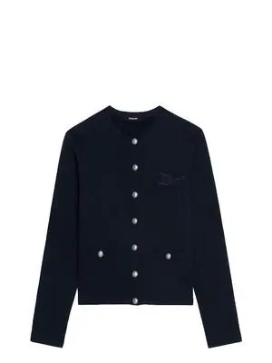 Zadig&Voltaire Buttoned Sweatshirt - Encre