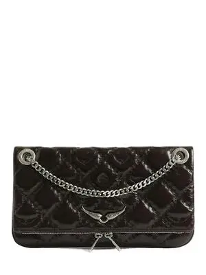 Zadig&Voltaire Rock Ii Vintage Monogram Clutch - Brownie