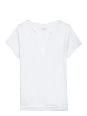 Zadig&Voltaire Tuni Henley T-shirt - White