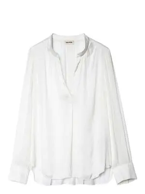 Zadig&Voltaire Tink Satin Blouse - White