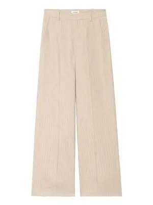 Zadig&Voltaire Striped Wide-leg Pants - Cookie
