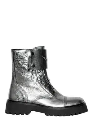 Zadig&Voltaire Joe Fast Metal Ankle Boots - Gun