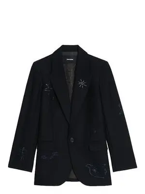 Zadig&Voltaire Vival Structured Blazer - Marine