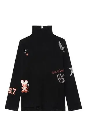 Zadig&Voltaire Bleeza Cashmere Sweater - Black