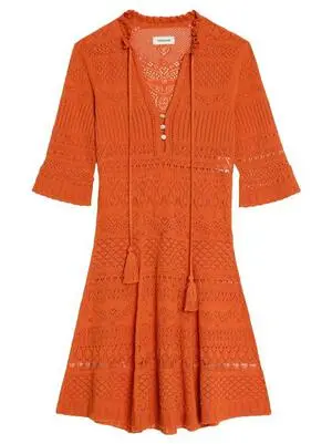 Zadig&Voltaire Memphisa Short Dress - Tangerine