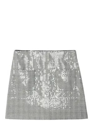 Zadig&Voltaire Tailored Sequined Skirt Black