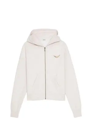 Zadig&Voltaire Mia Zip-up Hoodie - Light Sugar