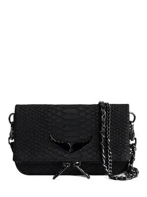 Zadig&Voltaire Zadig & Voltaire Mini Soft Savage Rock Clutch Black