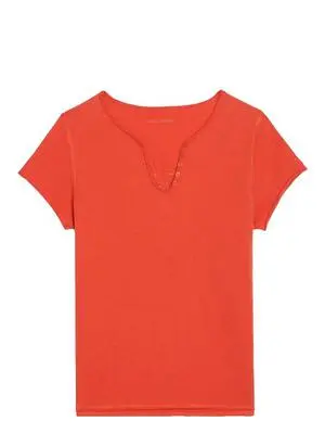 Zadig&Voltaire Henley T-shirt - Spice