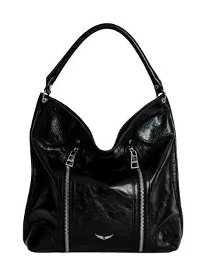 Zadig&Voltaire Sunny Hobo Vintage Patent Bag - Noir