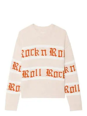 Zadig&Voltaire Striped Rock N Roll Jacquard Sweater - Pearly