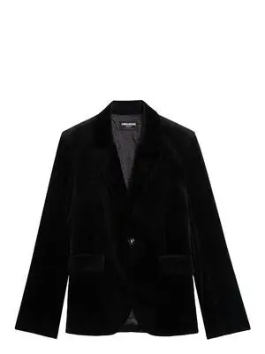 Zadig&Voltaire Vavy Velvet Blazer - Black
