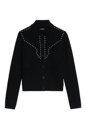 Zadig&Voltaire Adany Wool And Cashmere Cardigan - Black