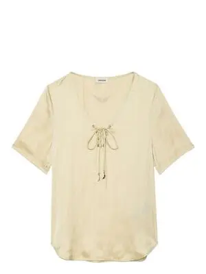Zadig&Voltaire Terzo Satin Top - Blond