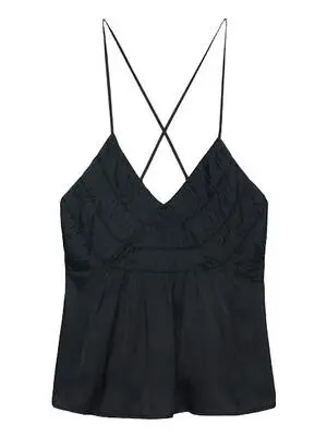 Zadig&Voltaire Cayonne Satin Camisole - Black