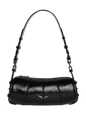 Zadig&Voltaire Vintage Effect Patent Leather Bag - Black
