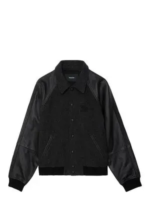 Zadig&Voltaire Benjy Bicolored Bomber Jacket - Anthracite