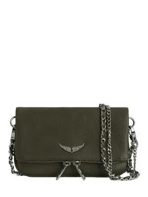 Zadig&Voltaire Rock Mini Clutch In Grained Leather - Record