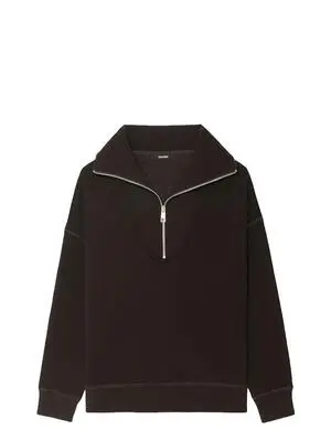 Zadig&Voltaire Maya Embroidered Sweatshirt - Dark Chocolate