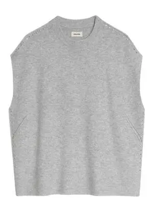 Zadig&Voltaire Larcy Sleeveless Sweater - Gris Chine Clai
