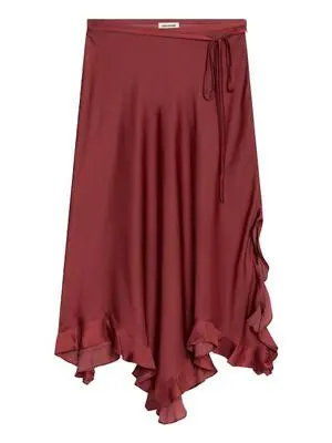 Zadig&Voltaire ZADIG&VOLTAIRE Asymmetrical Skirt Cherry