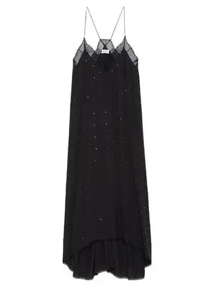 Zadig&Voltaire Risty Diamanté Maxi Dress - Stone