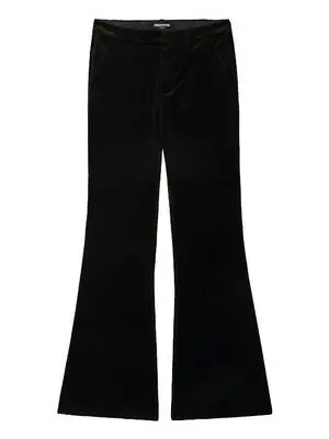 Zadig&Voltaire Prevy Velvet Trousers - Dark Chocolate