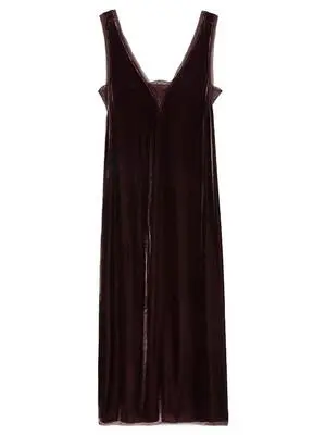 Zadig&Voltaire Renzo Velvet Dress - Burgundy