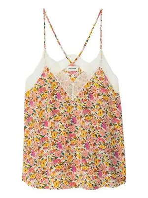 Zadig&Voltaire Christy Floral Camisole - Ecru