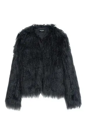 Zadig&Voltaire Curly Faux Fur Coat - Anthracite