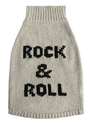Zadig&Voltaire Merino Wool Dog Sweater With Rock & Roll Intarsia - Erable