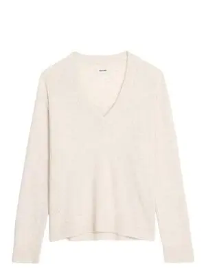 Zadig&Voltaire Mikyzy Cashmere Sweater - Eggshell