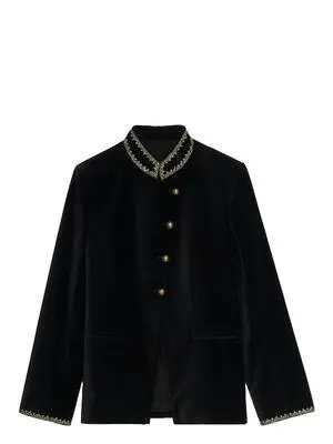Zadig&Voltaire Verysa Velvet Blazer - Black