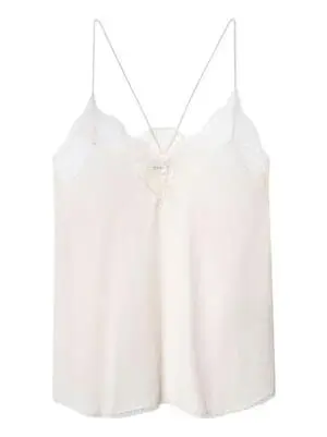 Zadig&Voltaire Christy Silk Camisole - Ecru