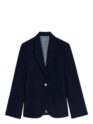 Zadig&Voltaire Structured Wool-blend Blazer - Blueberry