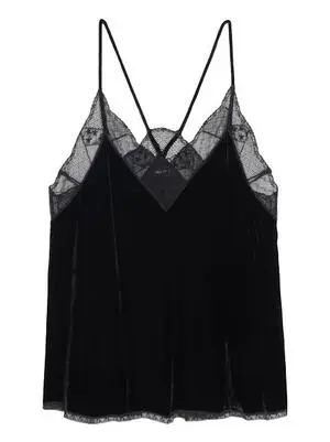 Zadig&Voltaire Christy Velvet Camisole - Black