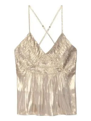 Zadig&Voltaire Cayonne Satin Camisole - Gold