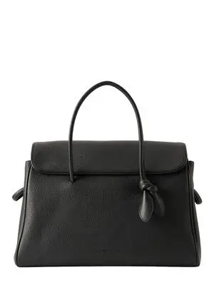 Jacquemus Le Turismo Full-grain Leather Tote - Black