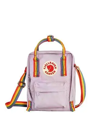 Fjallraven Mini Kånken Tote Bag With Rainbow Handle - Purple
