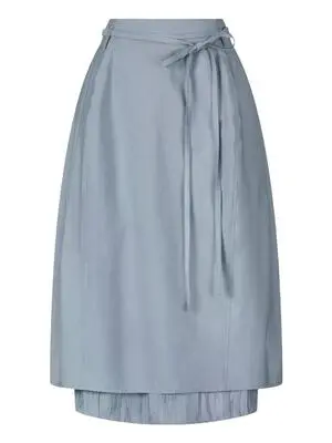 STUDIO TOMBOY Pleated Tie Skirt - Blue