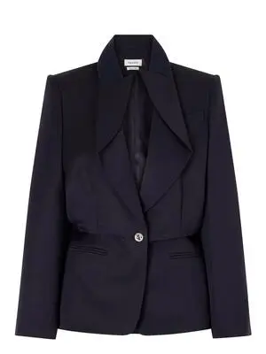 Alexander McQueen Wool Blazer - Blue
